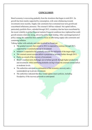 Brazil country analysis report | PDF