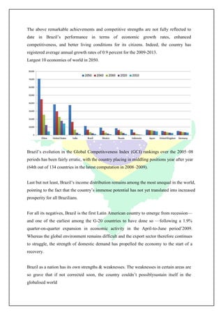 Brazil country analysis report | PDF