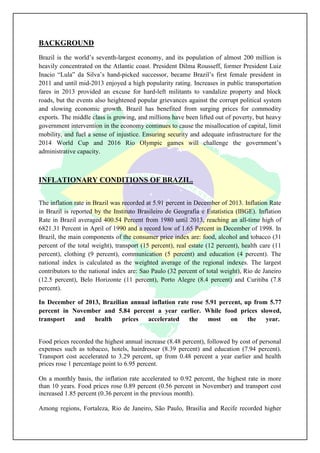 Brazil country analysis report | PDF