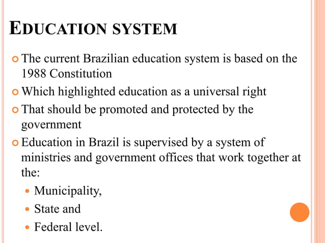 Brazil (education system) | PPTX