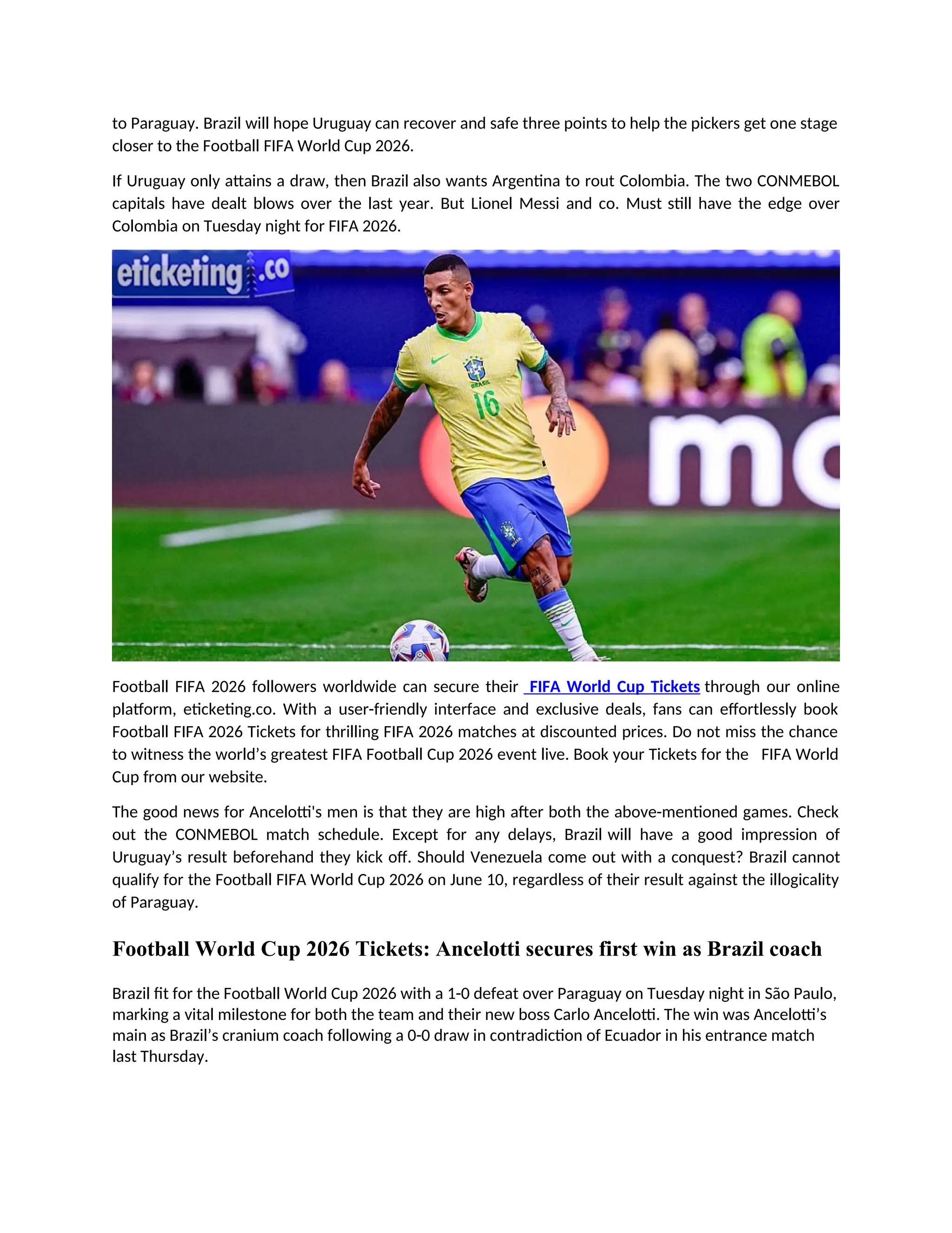 Brazil FIFA World Cup Paraguay how Brazil can qualify for the 2026.docx