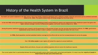 BRAZIL HEALTH SYSTEM powerpoint to showcase | PPTX