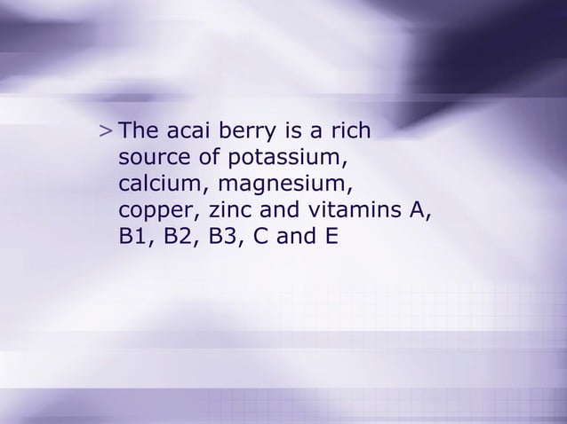 What’s Inside the Brazilian Acai Fruit | PPT
