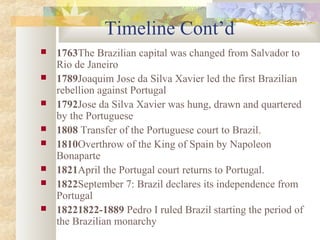 Brazilian independence | PPT | Crime & Harmful Acts to Individuals ...