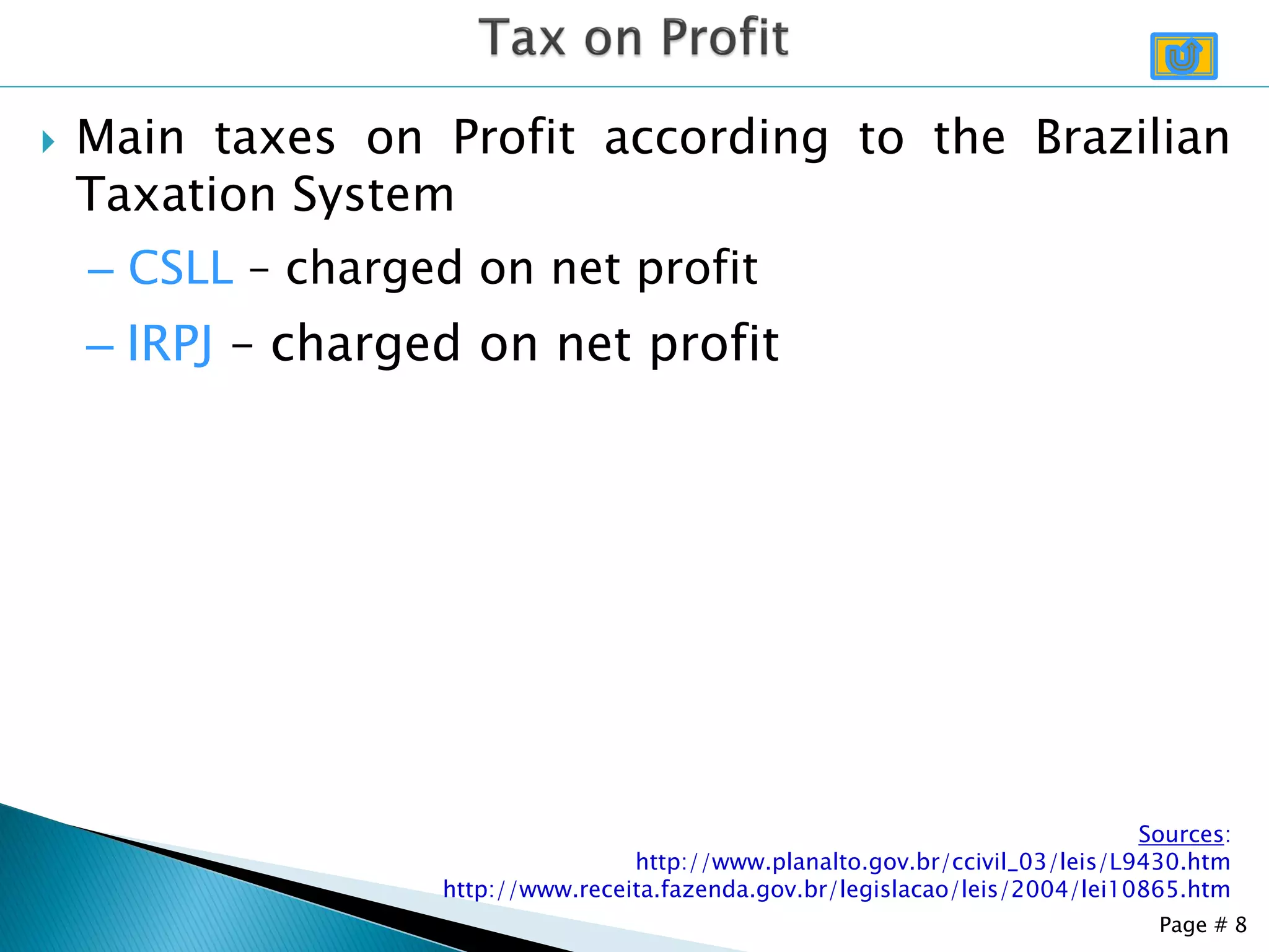 Brazilian taxation system and a foreigner erp v20130320 | PDF