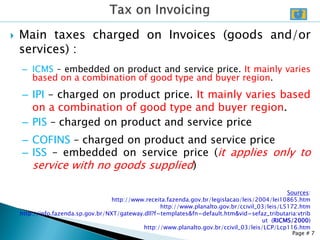 Brazilian taxation system and a foreigner erp v20130320 | PDF