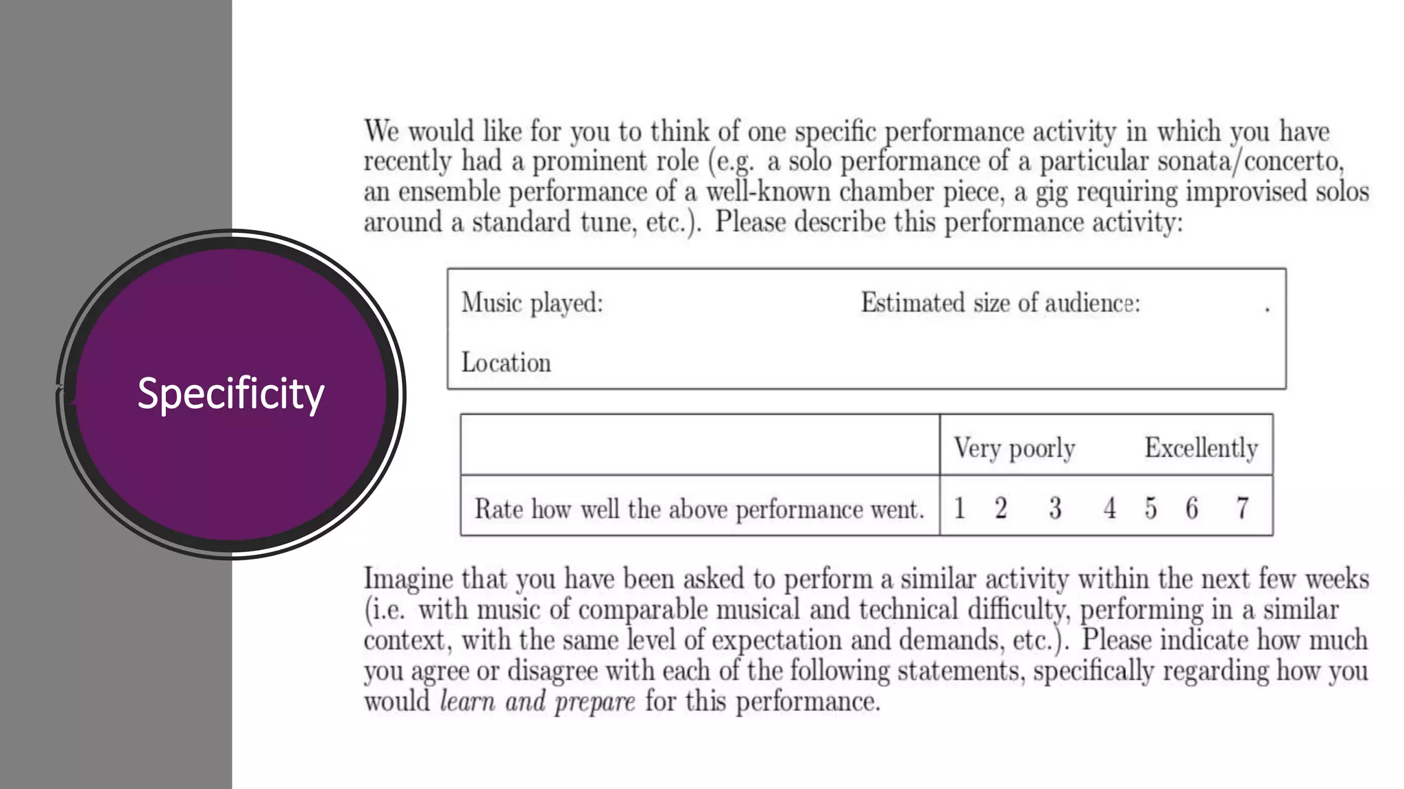 Brazil lecture questionnaire development | PPTX