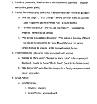 Brazil Lesson Music | PDF