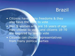Brazil Mexico Cuba Governments | PPT