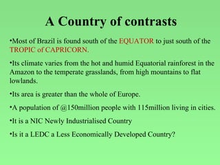 Brazil power point presentation. et1 | PPT