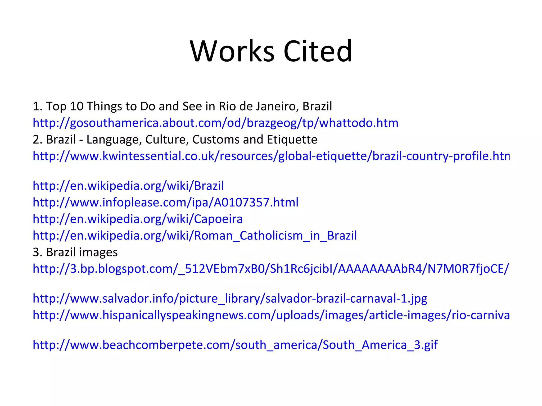 Brazil presentation 1 | PPT