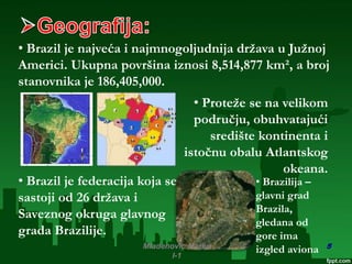 Prezentacija Brazi | PPTX