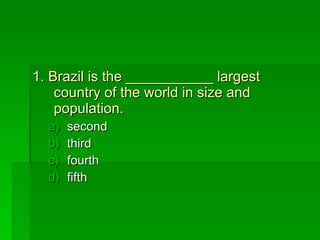 Brazil Quiz | PPT