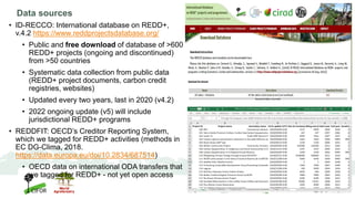 REDD+ finance - Global and Brazil outlook and implications for ...