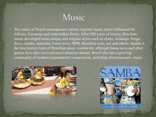 Brazil’s music history 141 | PPTX