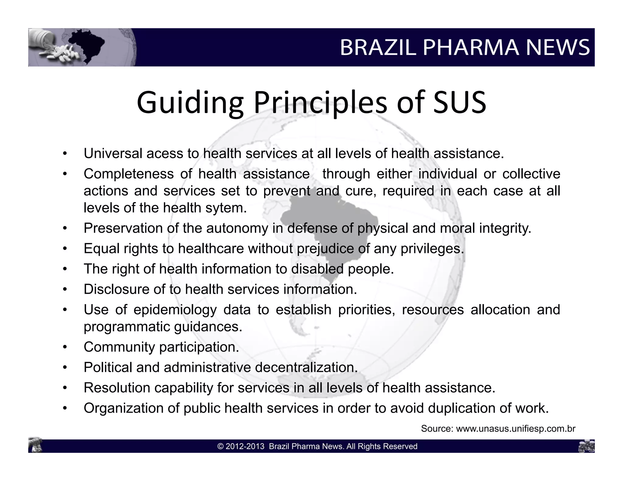 Overview of Brazil's Unified Health System (SUS) | PDF