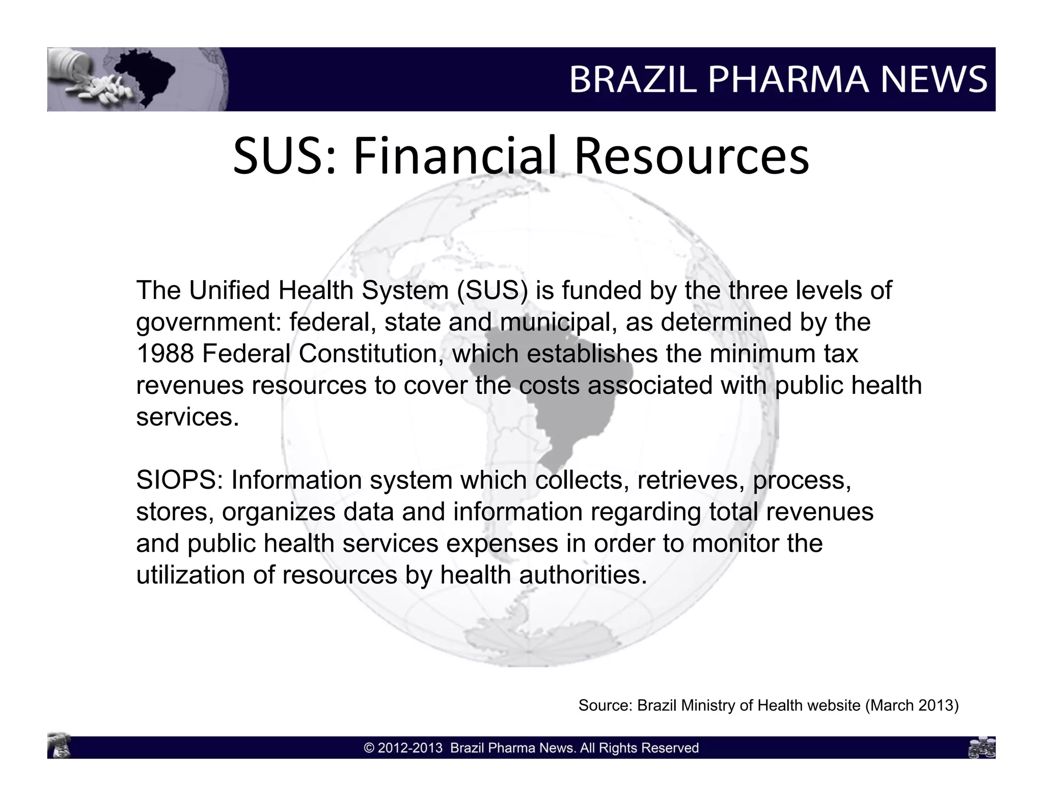 Overview of Brazil's Unified Health System (SUS) | PDF