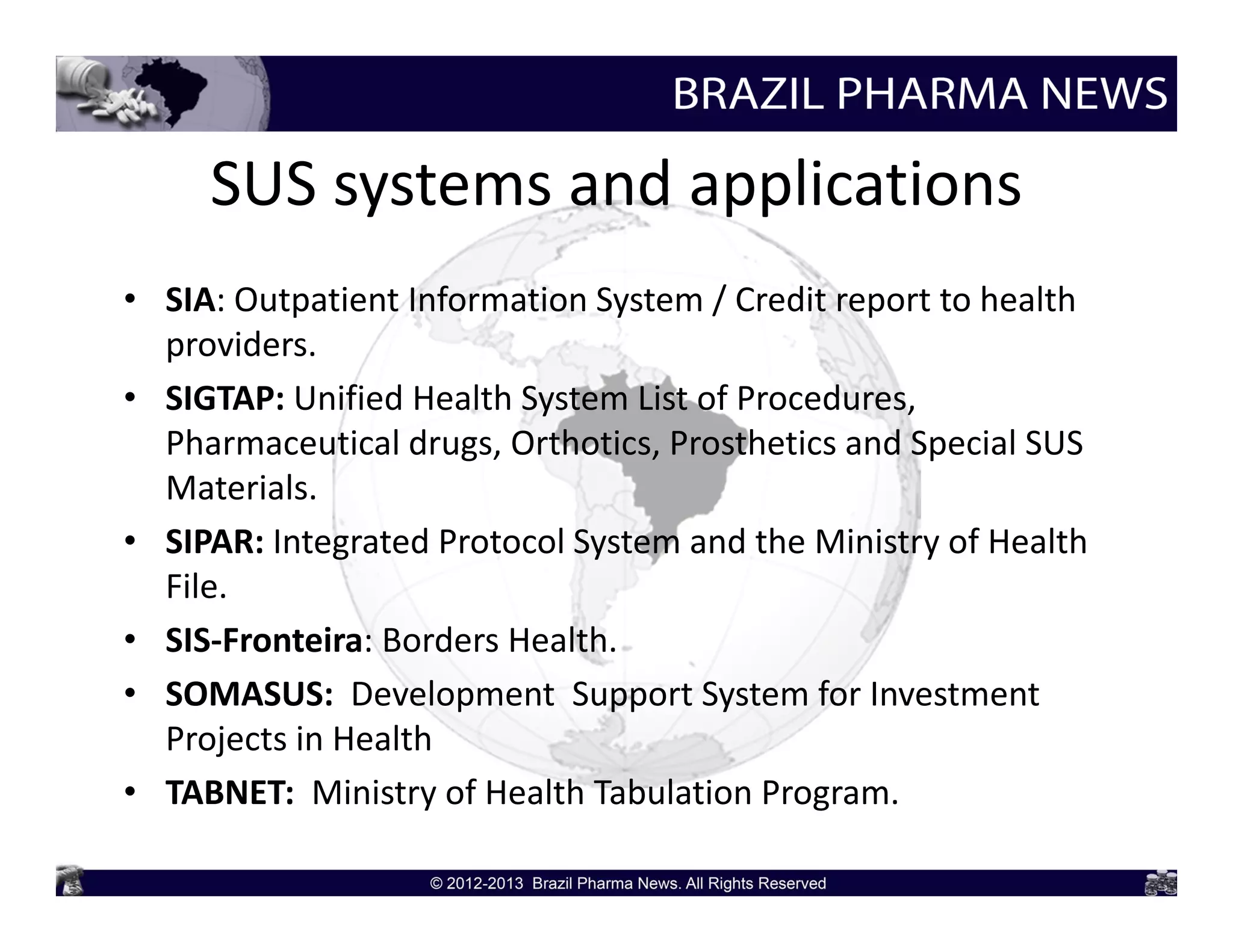 Overview of Brazil's Unified Health System (SUS) | PDF