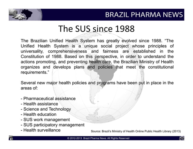 Overview of Brazil's Unified Health System (SUS) | PDF