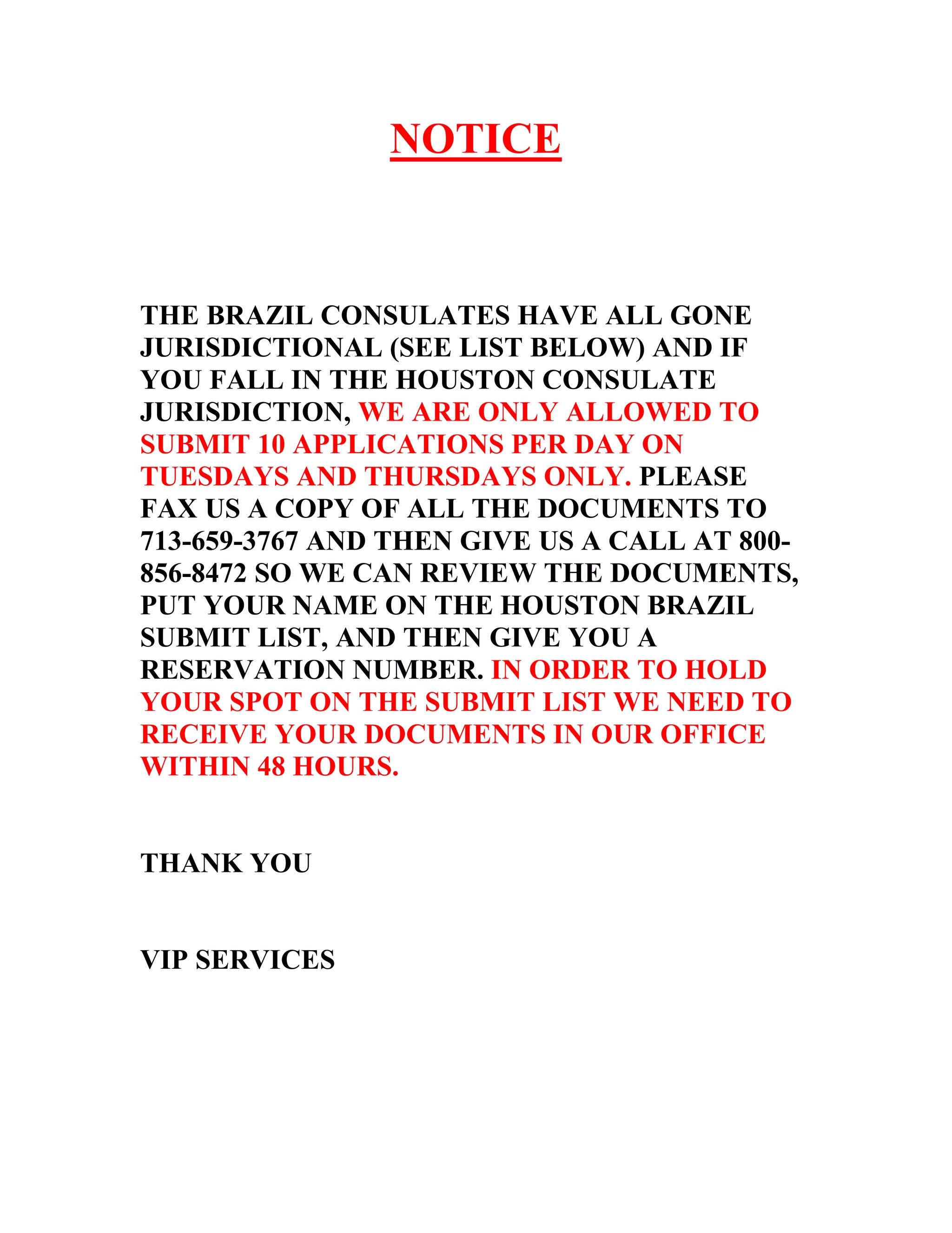 Brazil tourist visa | PDF