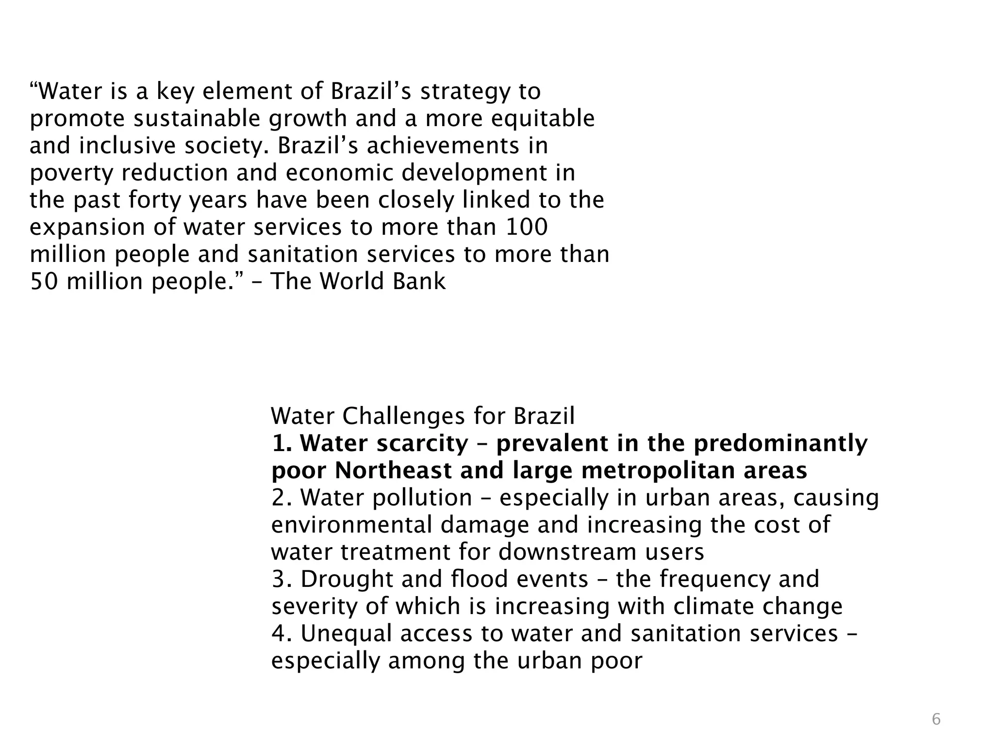Brazil Water Scarcity | KEY