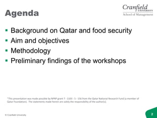 SAFE-Q: Safeguarding Food and Environment in Qatar | PDF