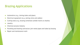 Brazing and soldering welding | PPTX