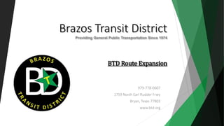 Brazos Transit District | PPTX