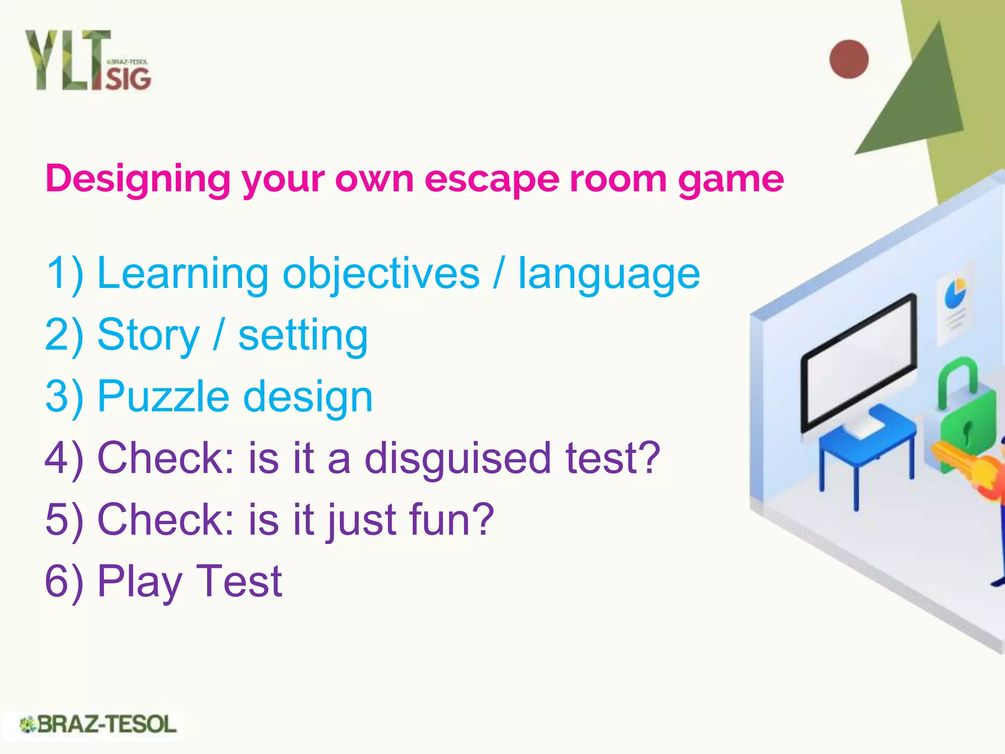 Using Digital Technologies: Escape Room Games | PPTX