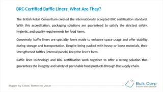 BRC-Certified Baffle Liners A Game-Changer for Perishable Food ...