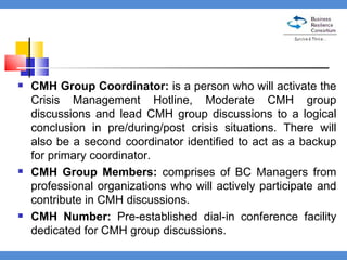 BRC CMH Ppt | PPS | Business | Business and Finance