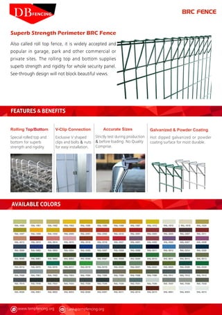 Brc fence-catalog | PDF