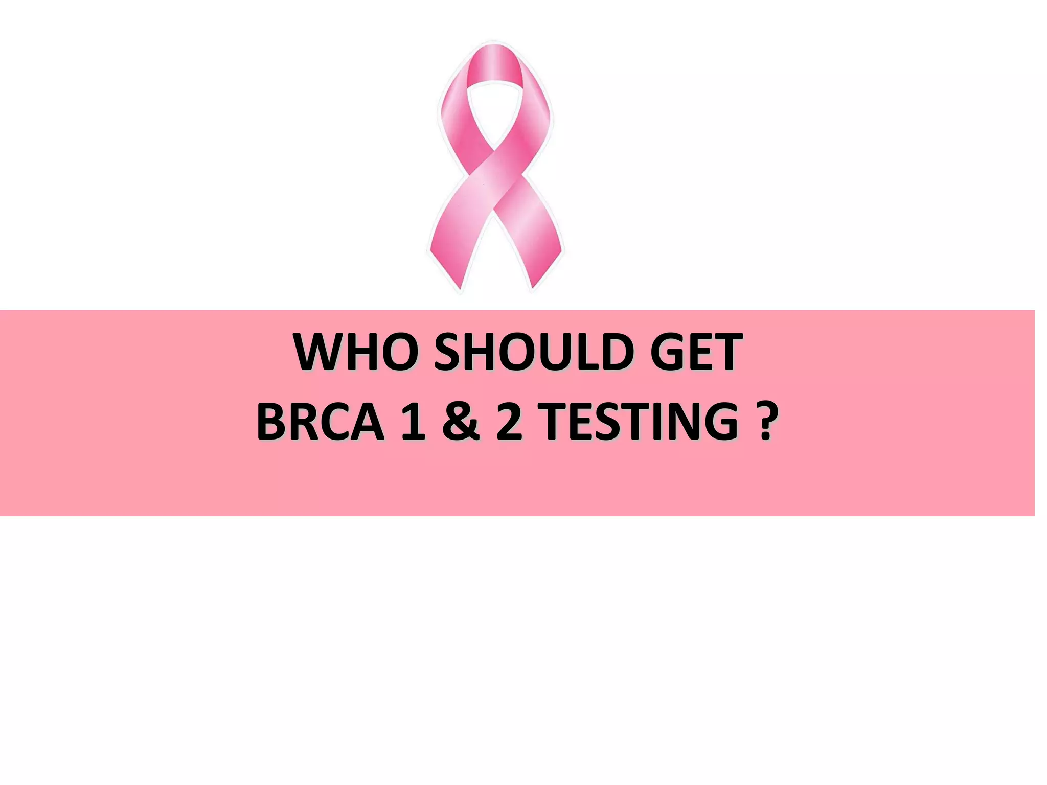 BRCA – Importance in Hereditary Breast & Ovarian Cancer | PPTX