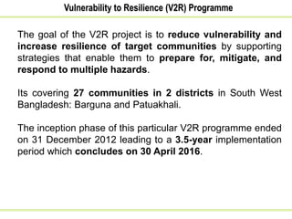 Vulnerability to Resilience - Bangladesh | PPTX