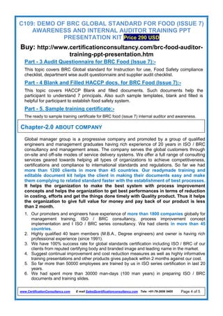 Brc food (issue 7) awareness training presentation kit | PDF