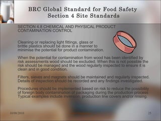 BRC global standard for food safety short training guide | PPT