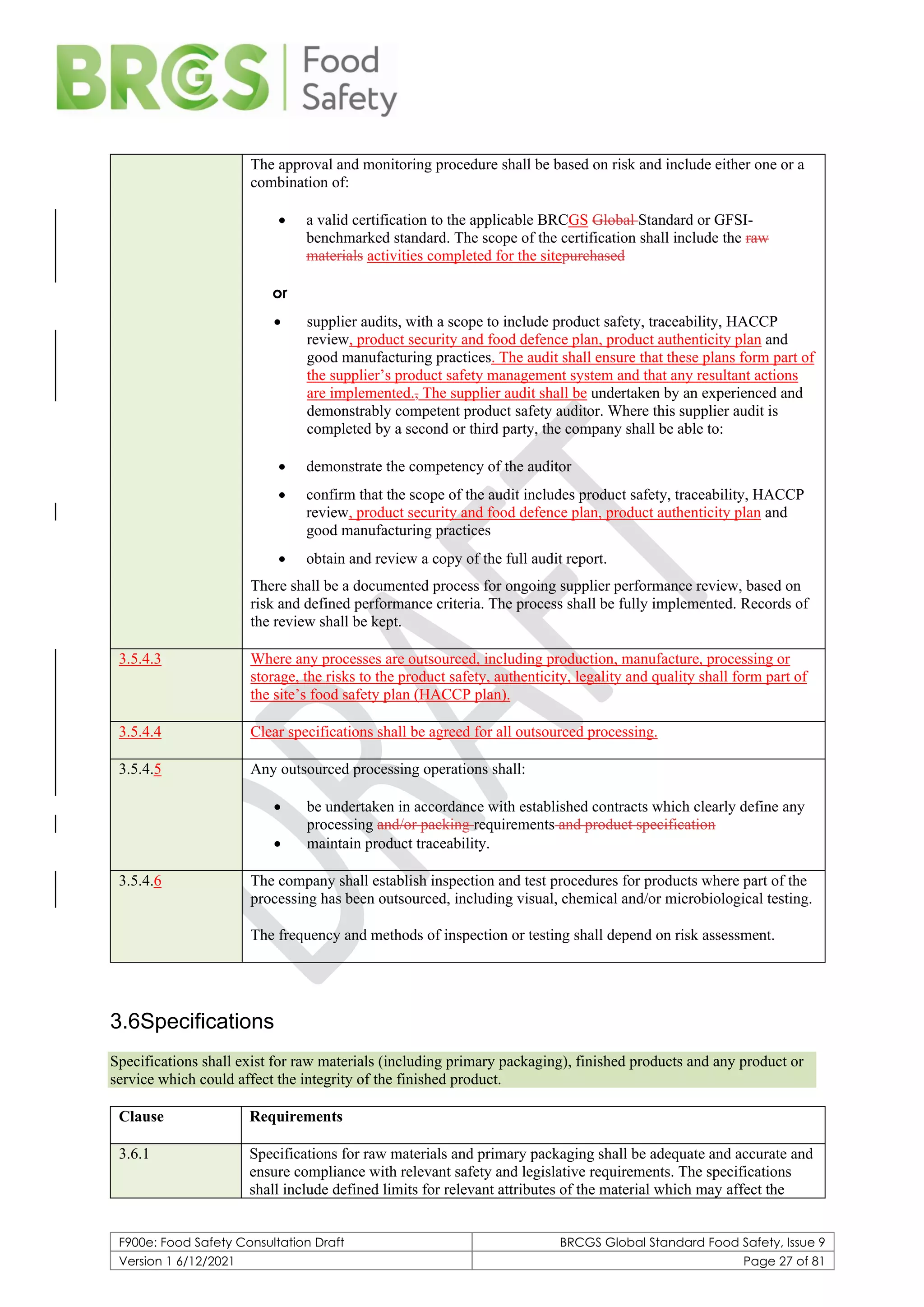 BRCGS for Food Safety - issue 9 (Draft).pdf