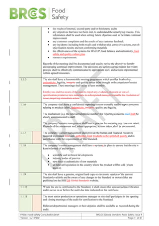 BRCGS for Food Safety - issue 9 (Draft).pdf