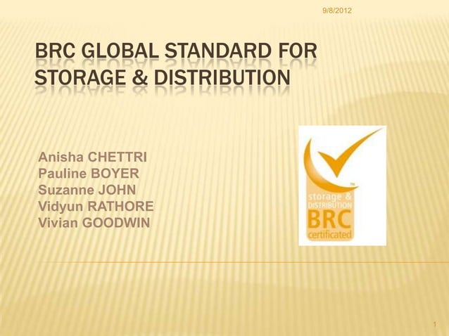 Brc gs sd | PPTX | Business | Business and Finance