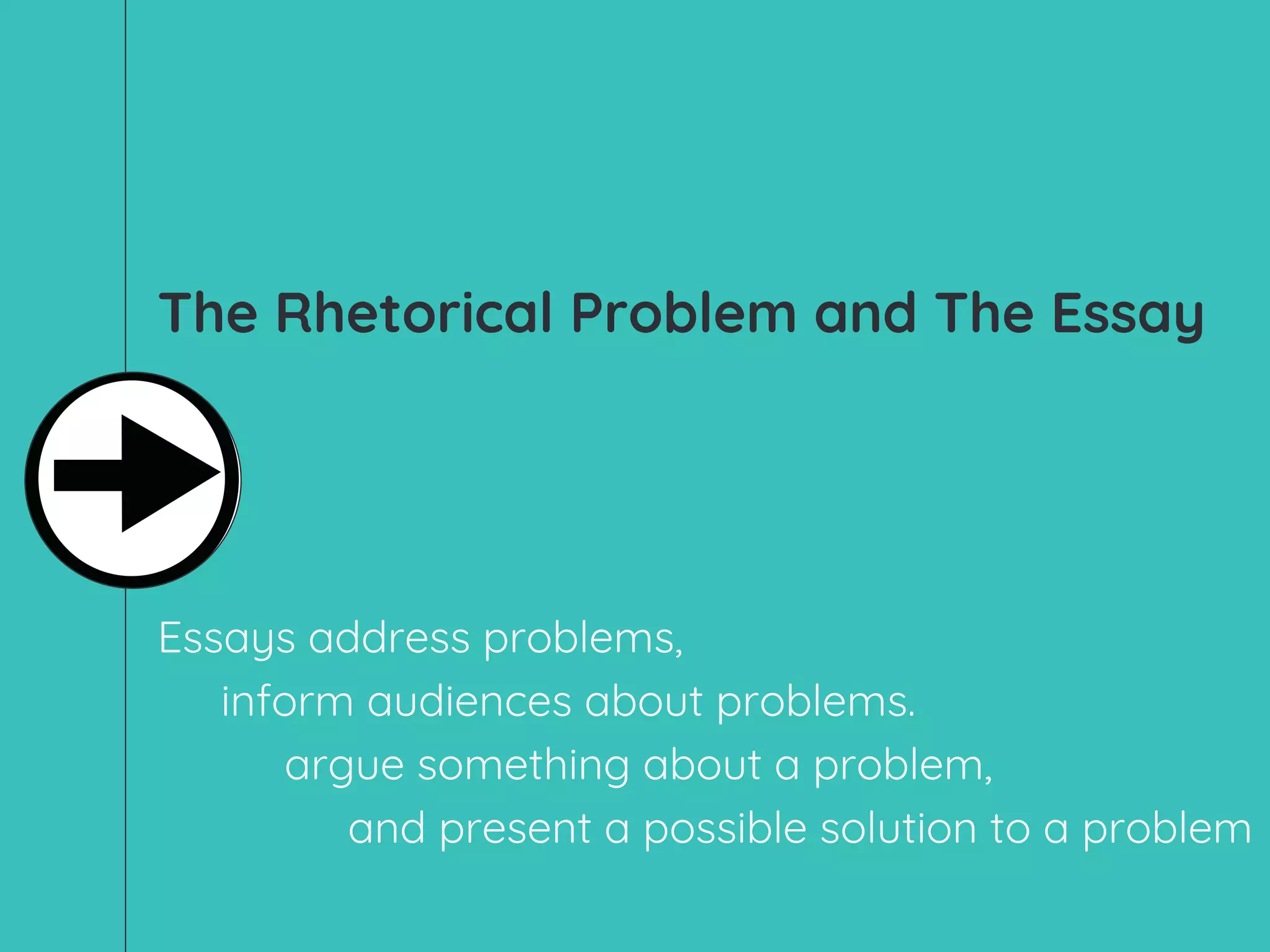 Br ch. 6 the rhetorical problem | PPT