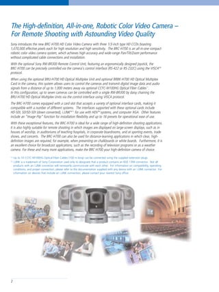 Sony BRC-H700P | PDF