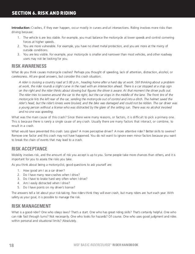 Msf Motorcycle Test Answers | Reviewmotors.co