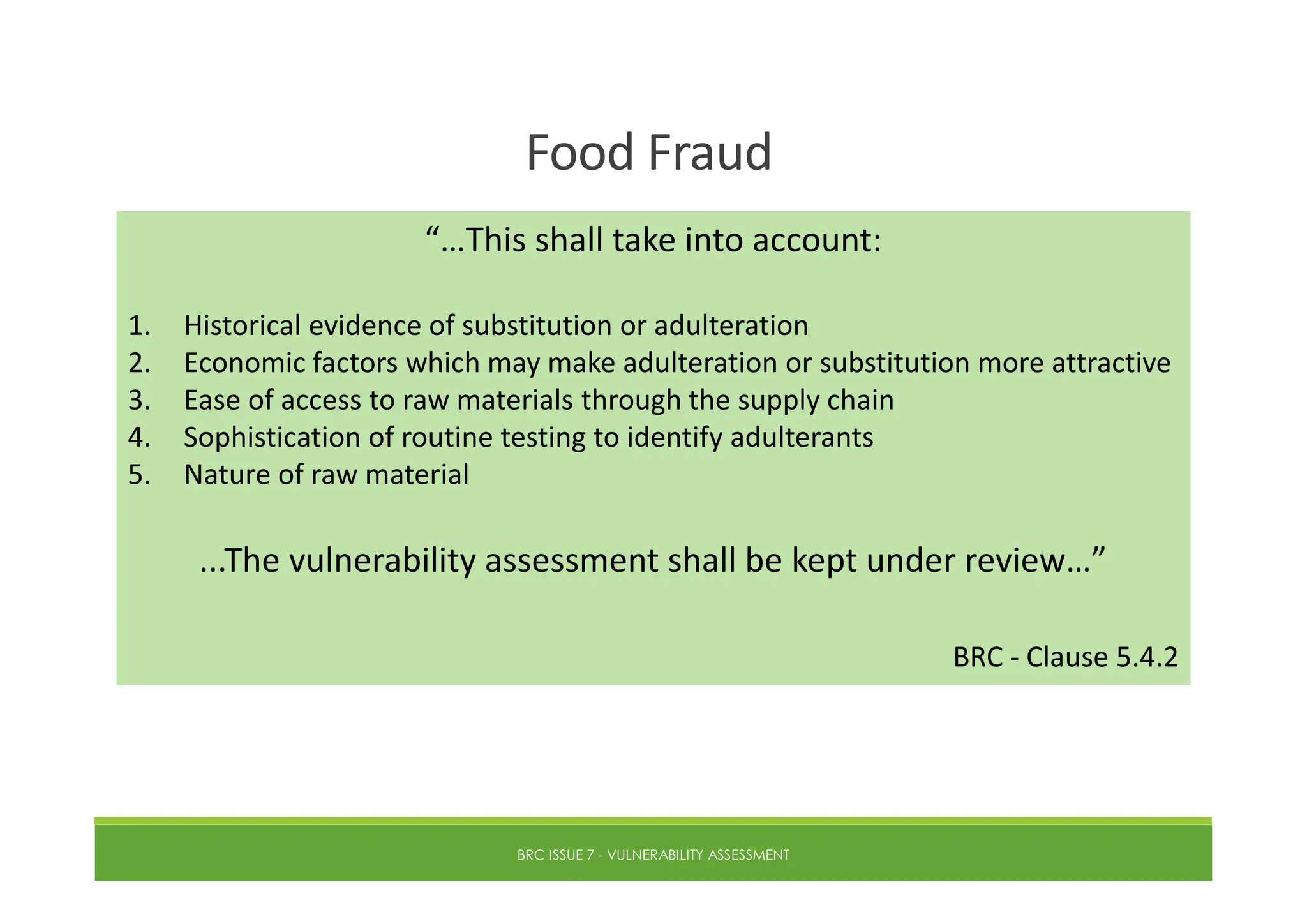 BRC Vulnerability Assessment - Food Fraud.pdf