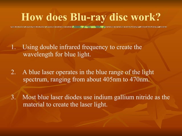 Blue Ray Disc | PPT