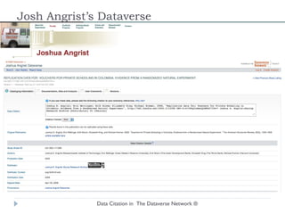 Data Citation in The Dataverse Network | PPT