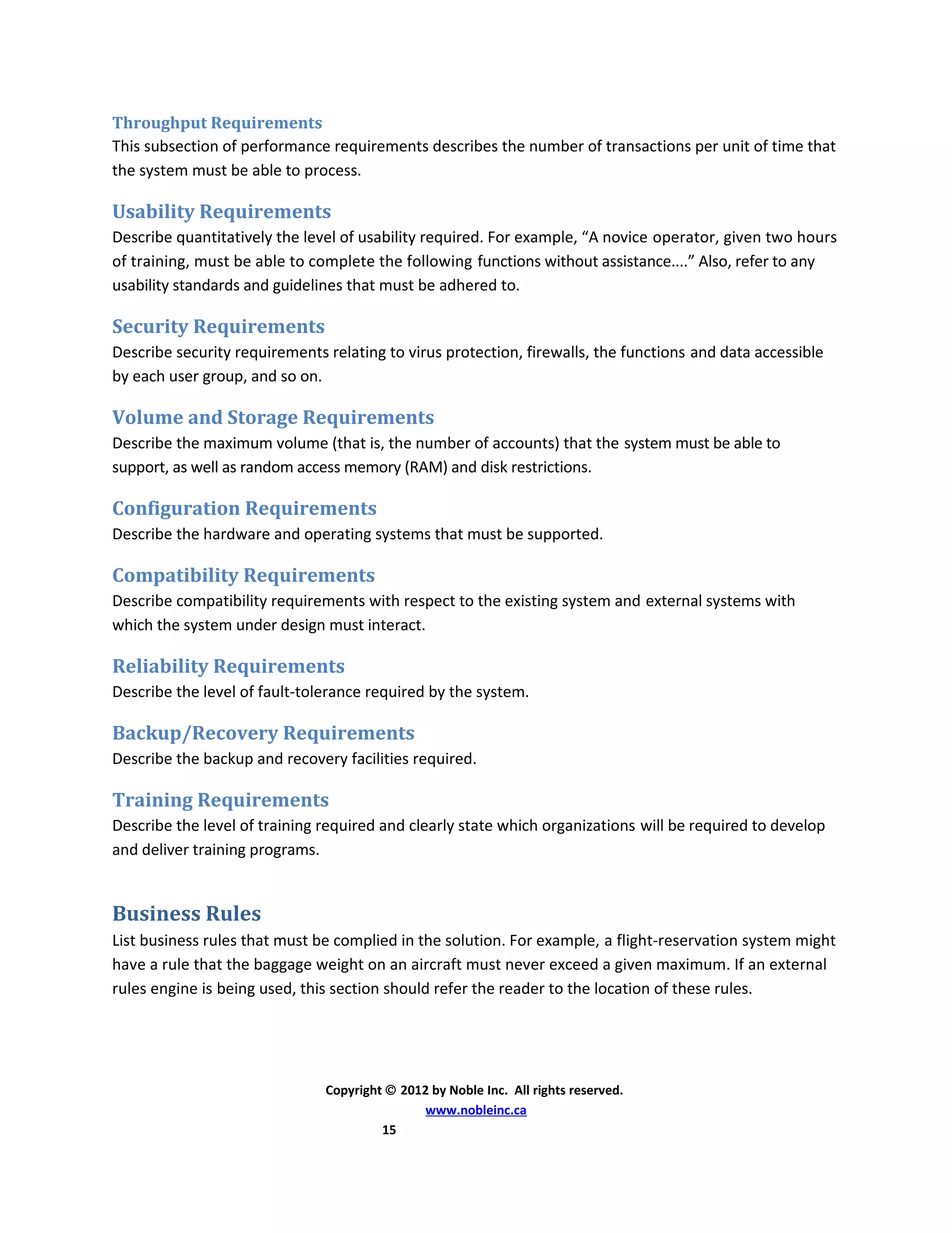 Brd template uml-noble_inc | DOC