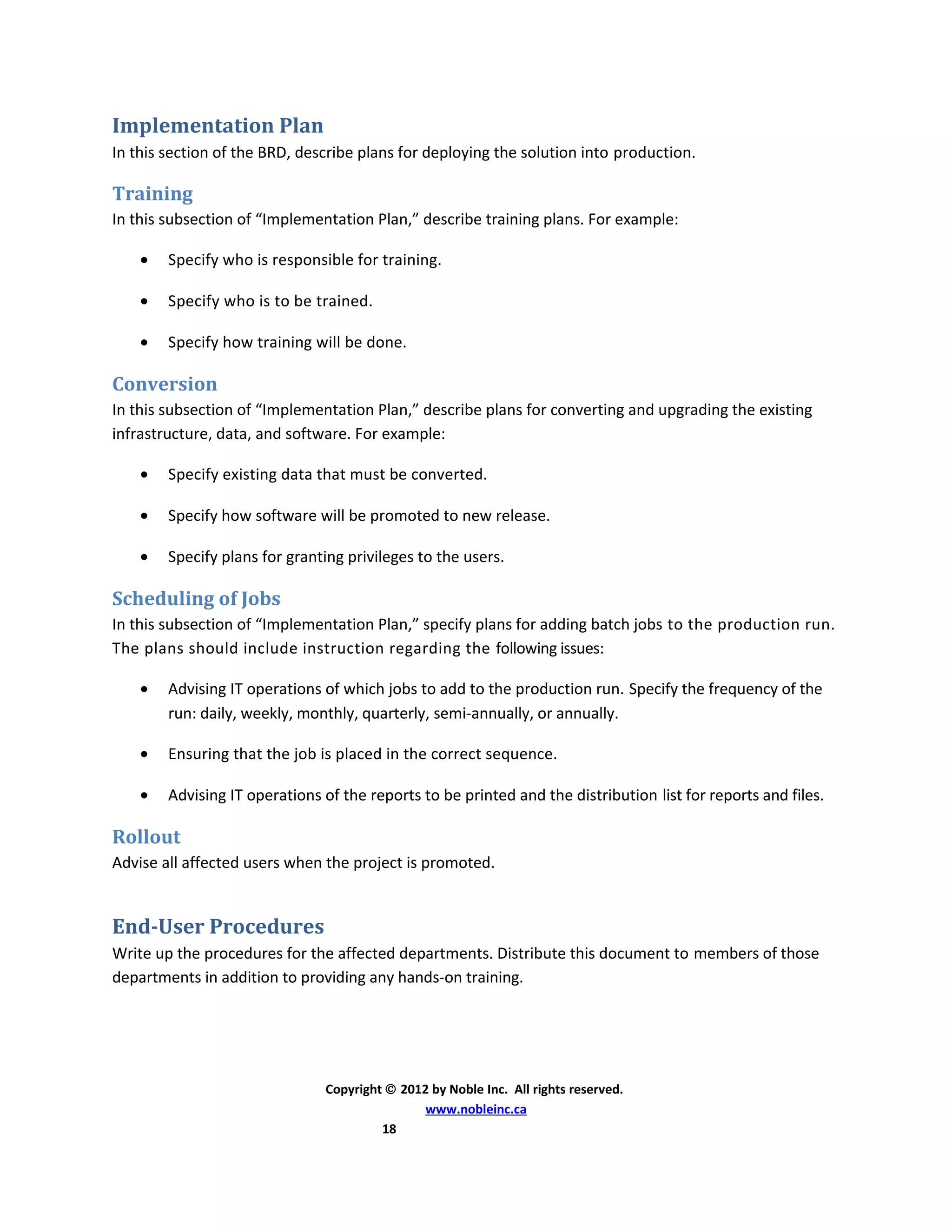 Brd template uml-noble_inc | DOC