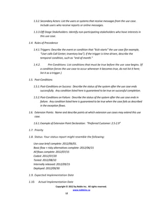 Brd template uml-noble_inc | PDF