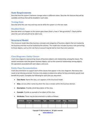 Brd template uml-noble_inc | PDF