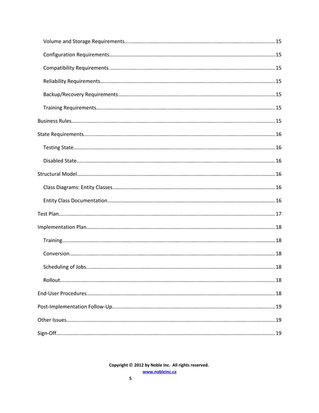 Brd template uml-noble_inc | PDF